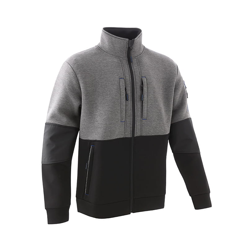 Pulover Kangaru pentru protectie termica, gri/negru, din material Air ...